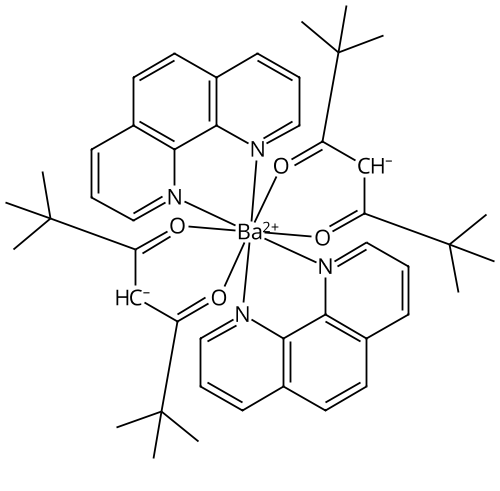 Bis(2,2,6,6-tetrametyl -3,5-heptanedionato)barium bis(phenanthroline ...